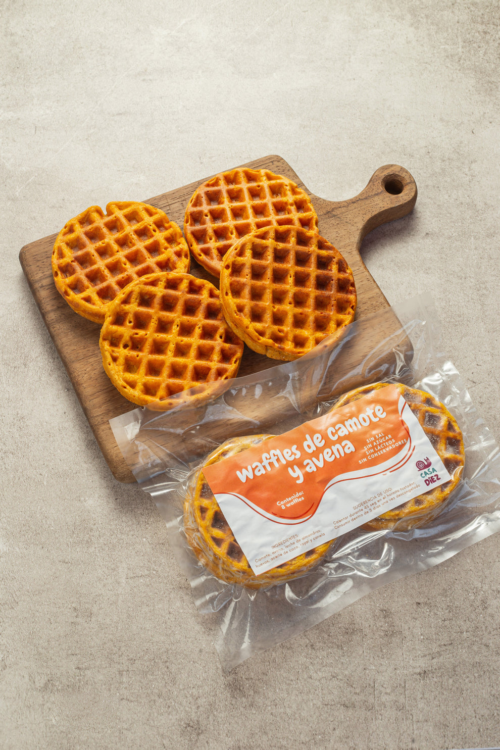 Waffles de camote BLW – Casa Diez